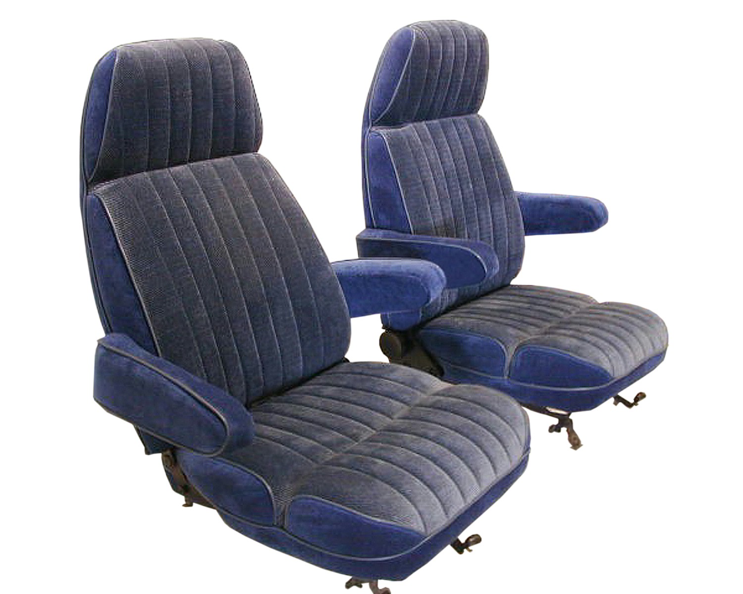 1989 GMC R2500 Suburban Seat Upholstery Front Buckets Split Center Bench & Rear Bench, Royal ...